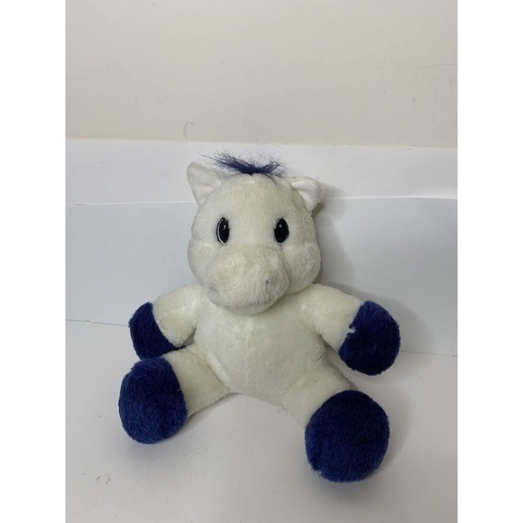 Unbranded | Toys | Horse Plush Blue Hair Tail Hoof Stuffed Animal Toy ...